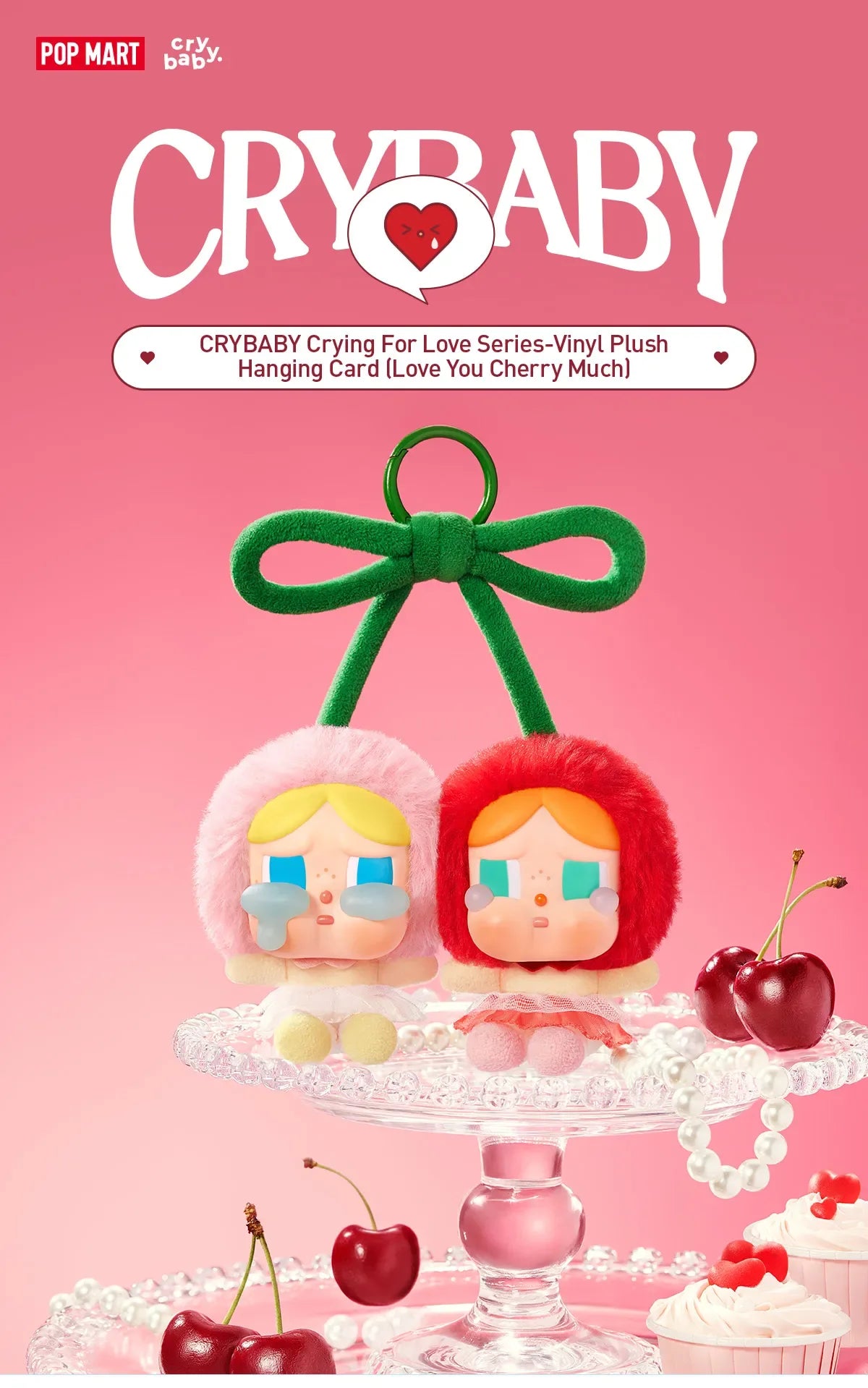 POPMART CRYBABY Crying For Love Vinyl Plush | Love You Cherry Much ...